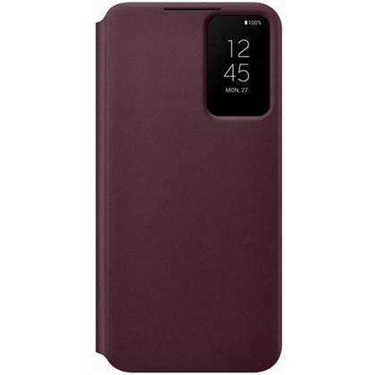 Samsung Smart Clear View Cover für Galaxy S22+, burgundy - Fastlog Webshop